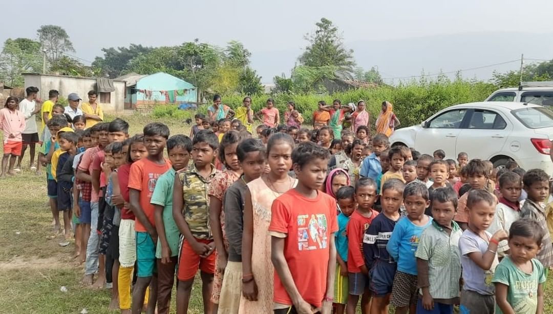 Daana Satram in the tribal area of Haludboni (23 Nov 2023 ...